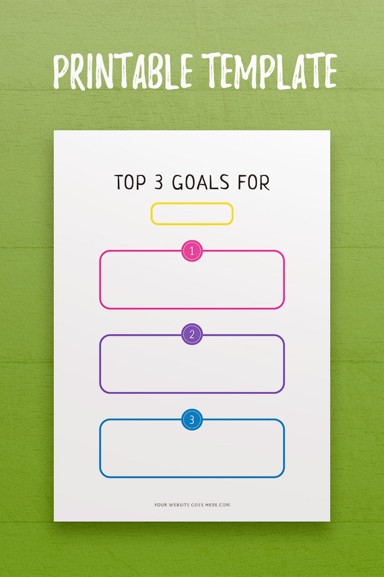 GS: Top 3 Goals Template