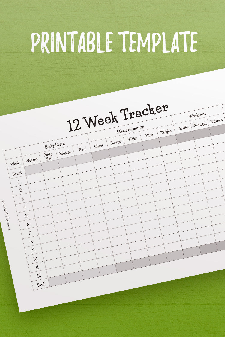 HF: 12 Week Tracker Template