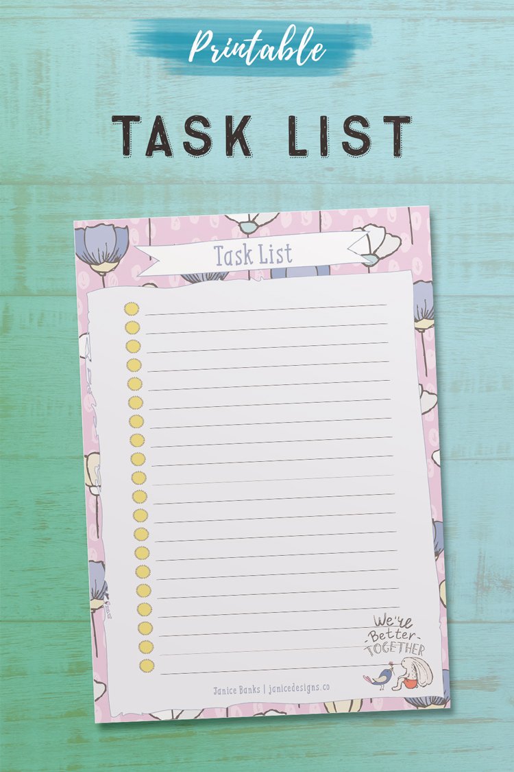 Task List Printable*